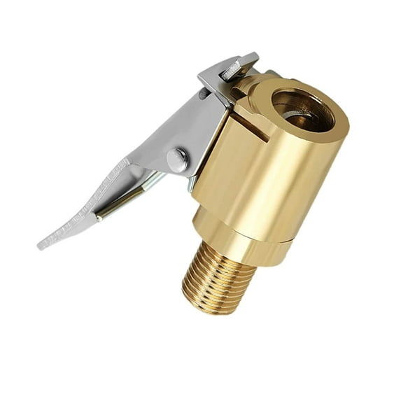 Tire Air Chuck with Clip Adapter,Brass Locking Tire Inflator Nozzle ...