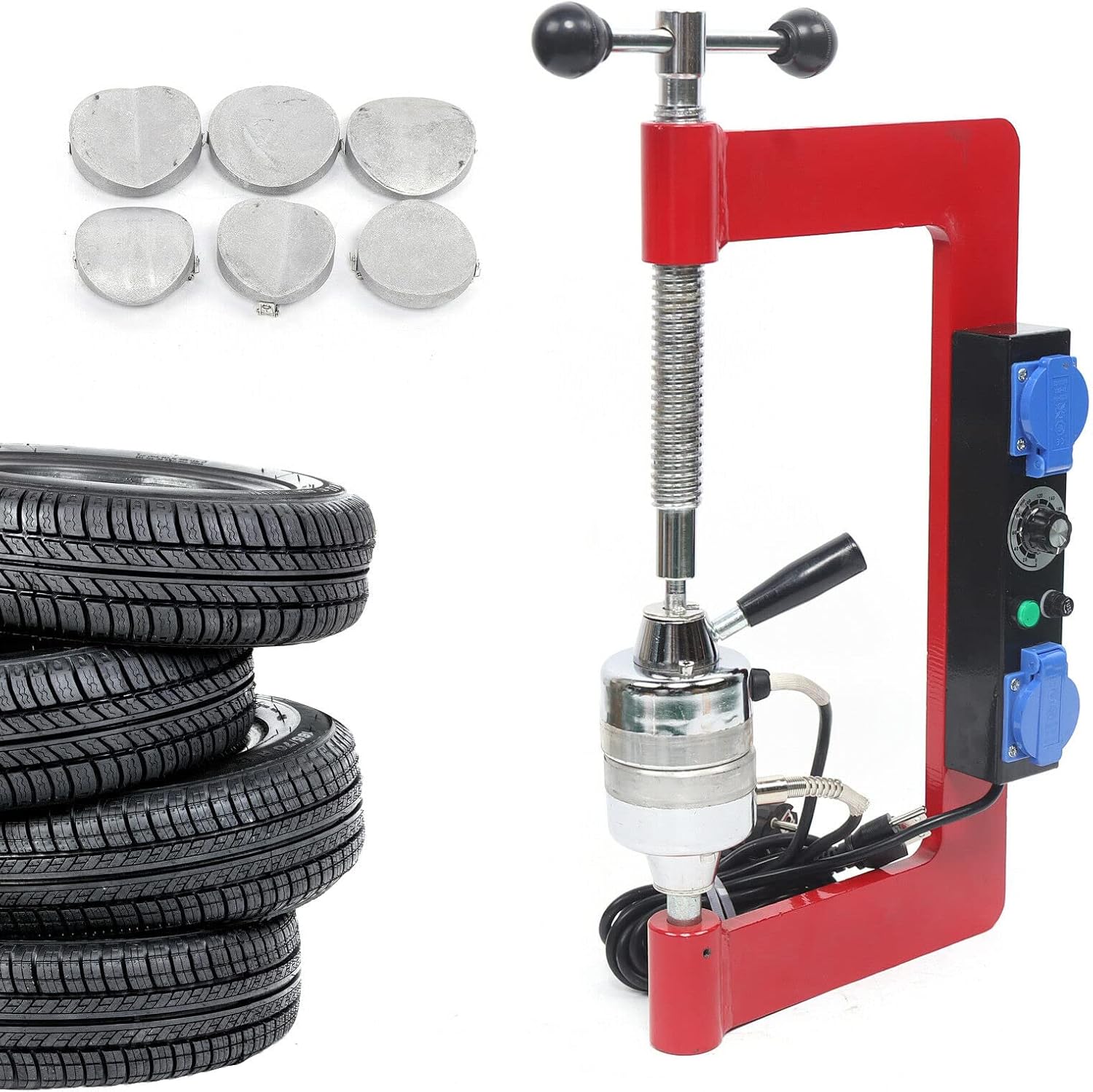 Tire Auto Repair Machine Kit with 6 Moulds, 170℃-180℃ 110V Tyre ...