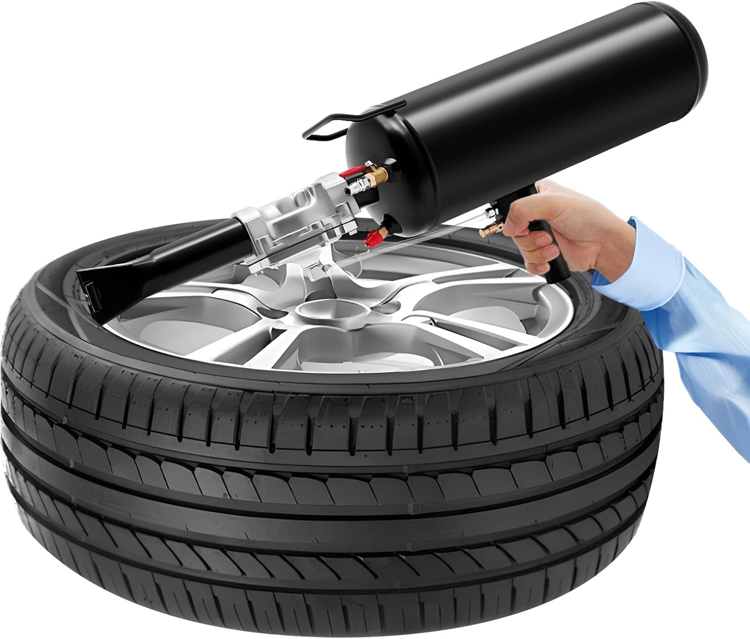Tire Bead Seater, 8l/3.2 Gallon Air Tire Bead Blaster,145 Psi Portable ...