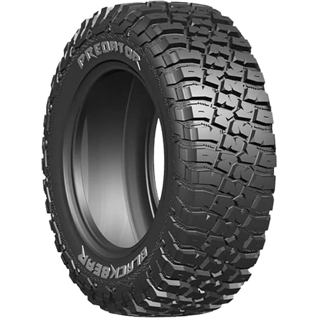Tire Black Bear Predator M/T LT 33X12.50R20 Load F 12 Ply MT Mud ...