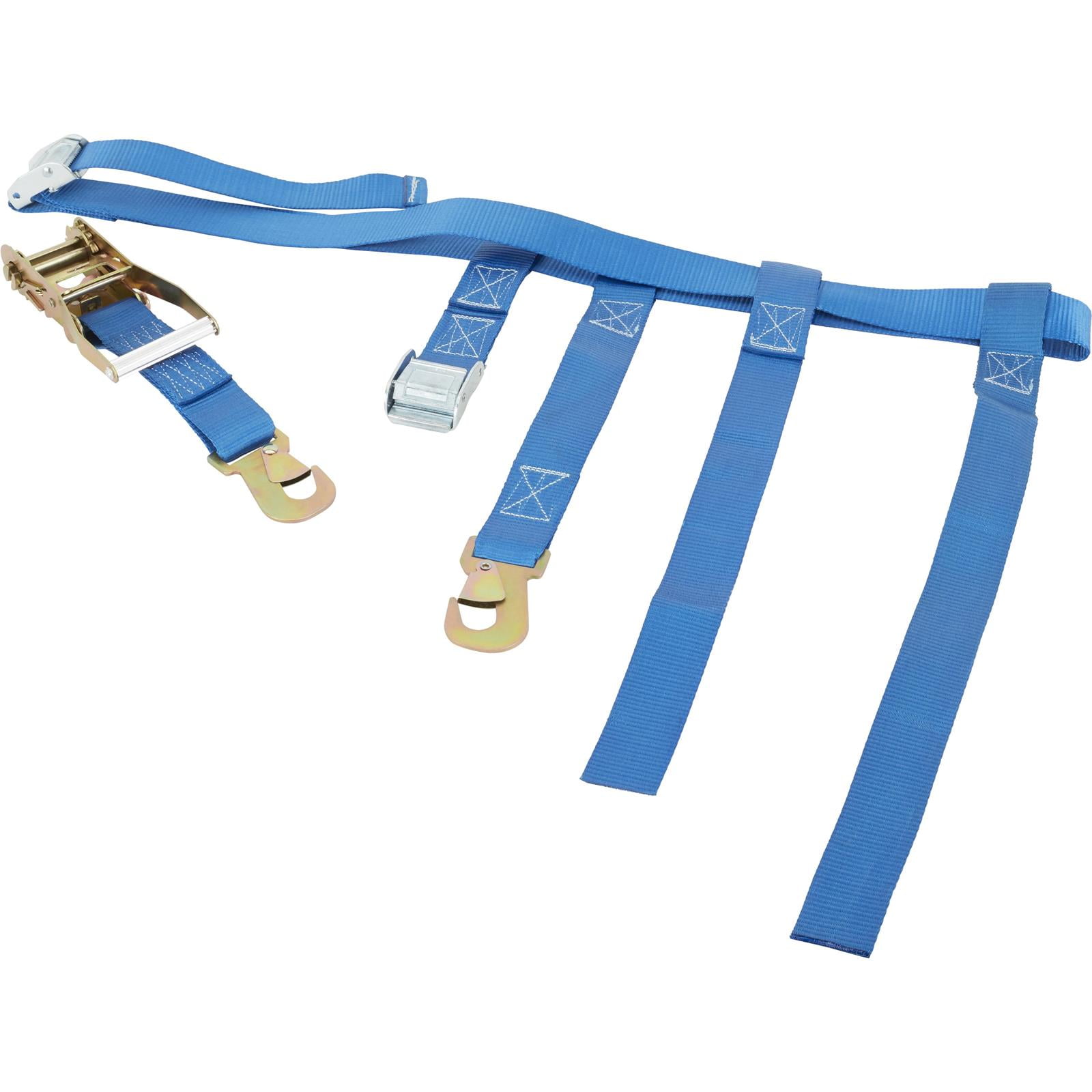 Tire Bonnet Wheel Tie Down Trailer Ratchet Strap, Blue - Walmart.com