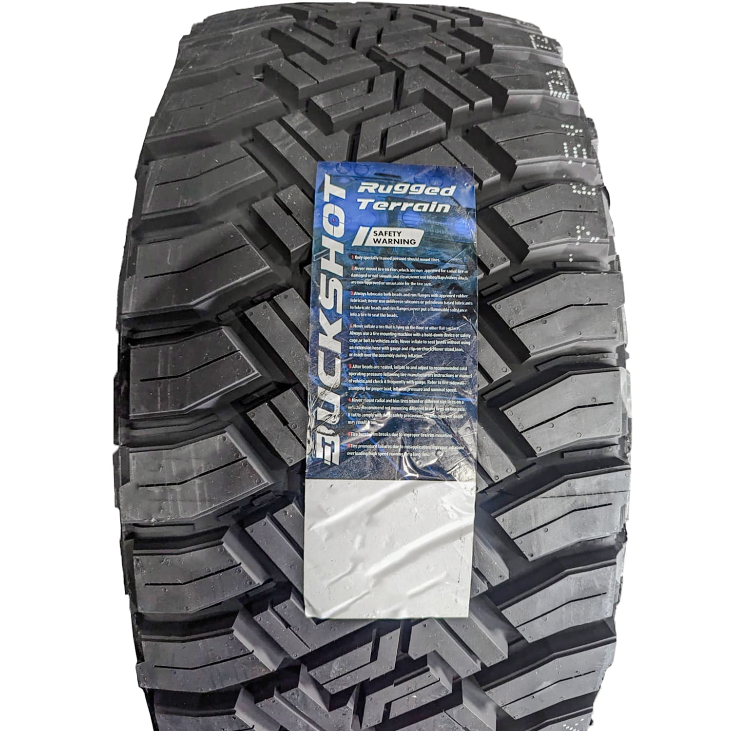 Buckshot Rugged Terrain Tire, LT 33X12.50R18, Load E, 10 Ply, All ...