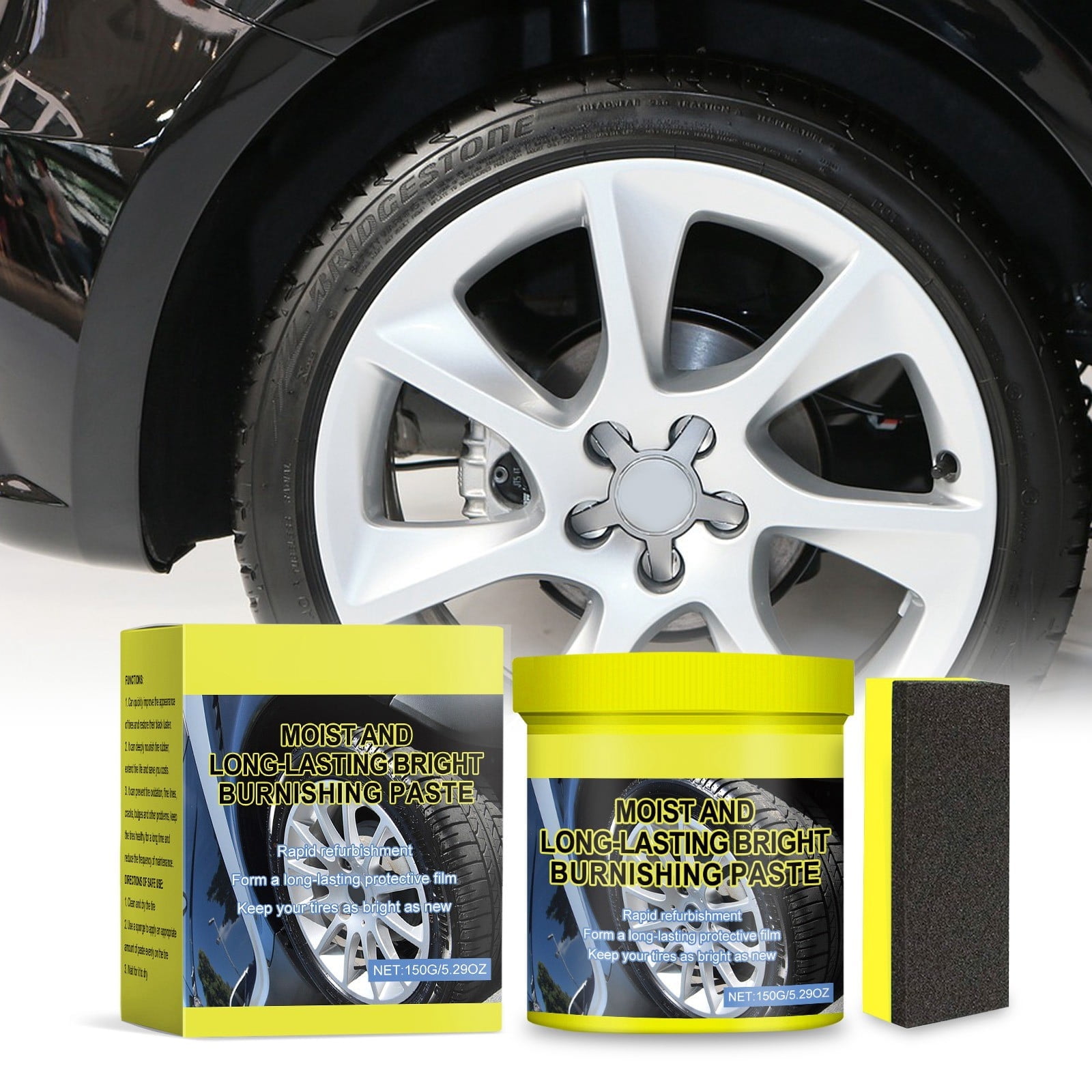 Tire Care Coating Paste Tire Care Paste Makes Your Tires Look New It ...