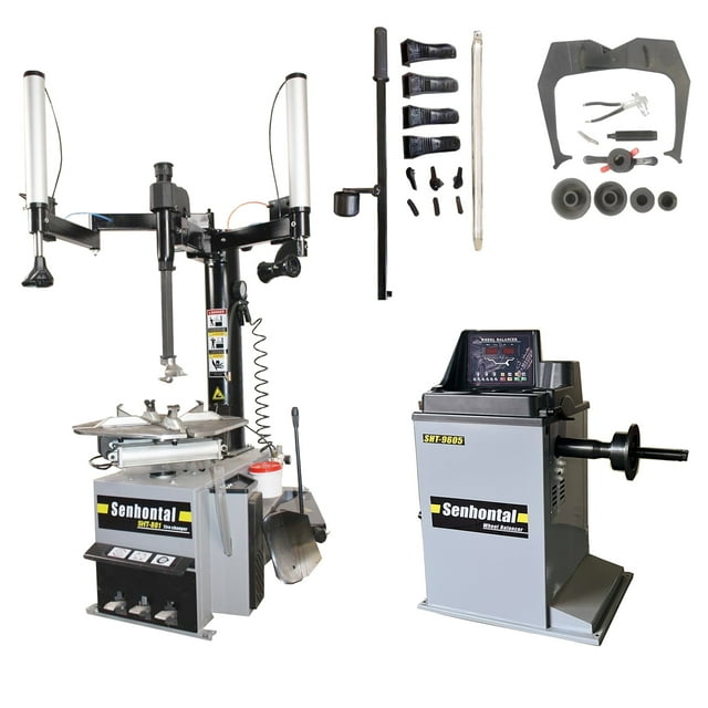 Autovo Tire Changer Wheel Changers Machine Balancer Rim Clamp Combo 988 680 - Walmart.com
