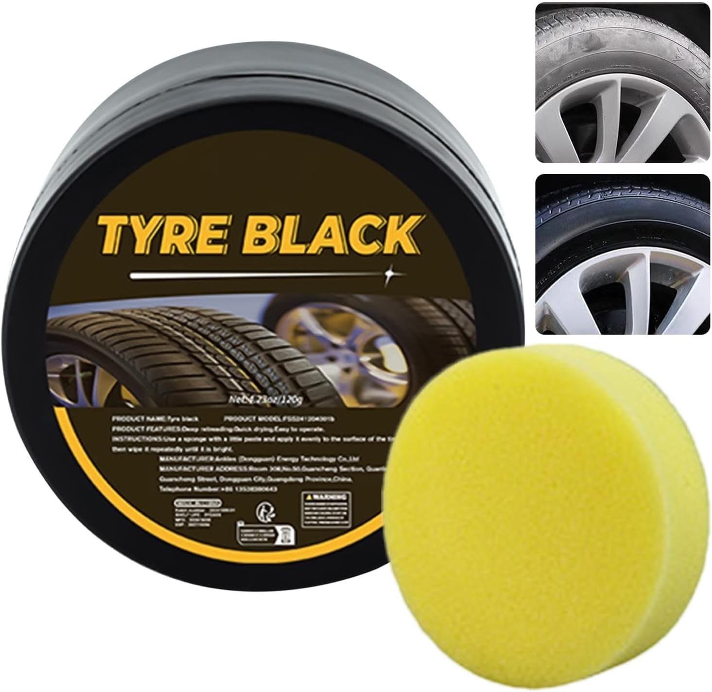 Tire Cleaner and Shine, Tire Shine Wax, Tire Brightener Wax, Tire ...