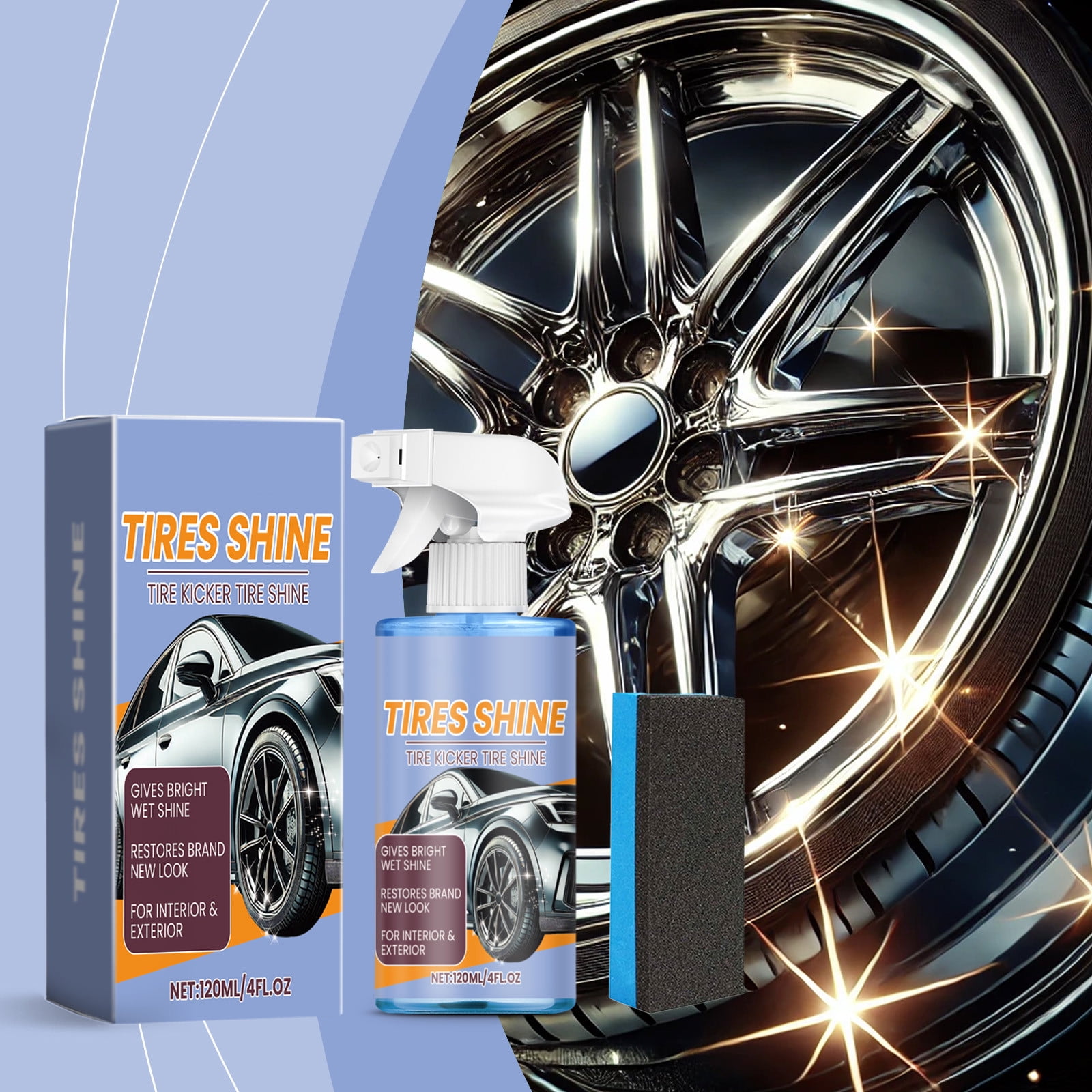 Tire Coating & Protection Spray – UV/Waterproof Shield, Long-Lasting ...