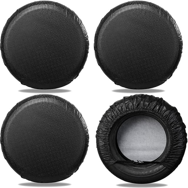 Moonet Universal Black Oxford, Waterproof, UV Sun Protectors Tire Cover ...