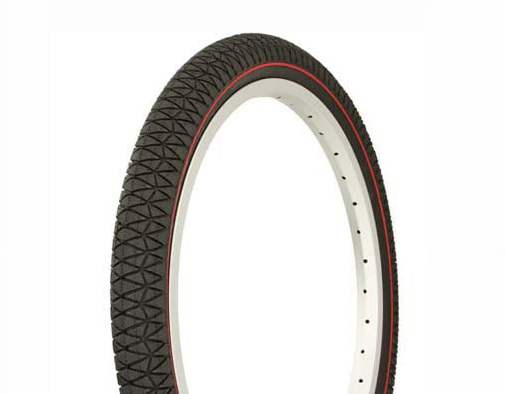 Tire Duro 20" x 1.95" Black/Red Side Line. bike tire, lowrider bike ...
