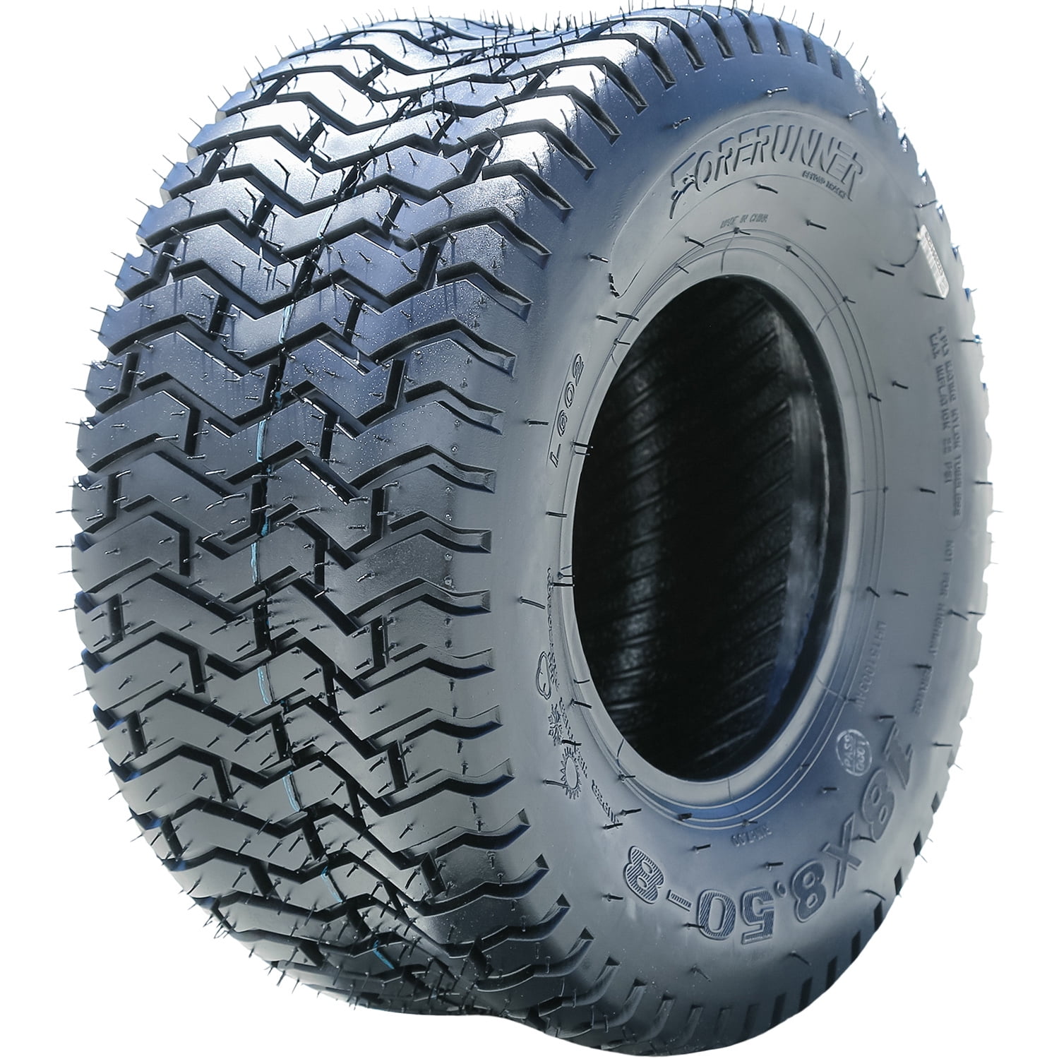 Forerunner LG02 Lawn Mower Tire, 18x8.50-8, All Season, 4 Ply, Turf ...
