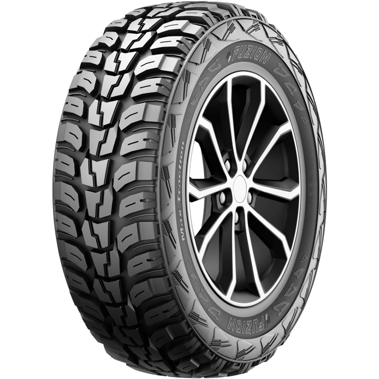 Fuzion Max Traction 35X12.50R20 121Q E 10 Ply a/t All Terrain Light ...