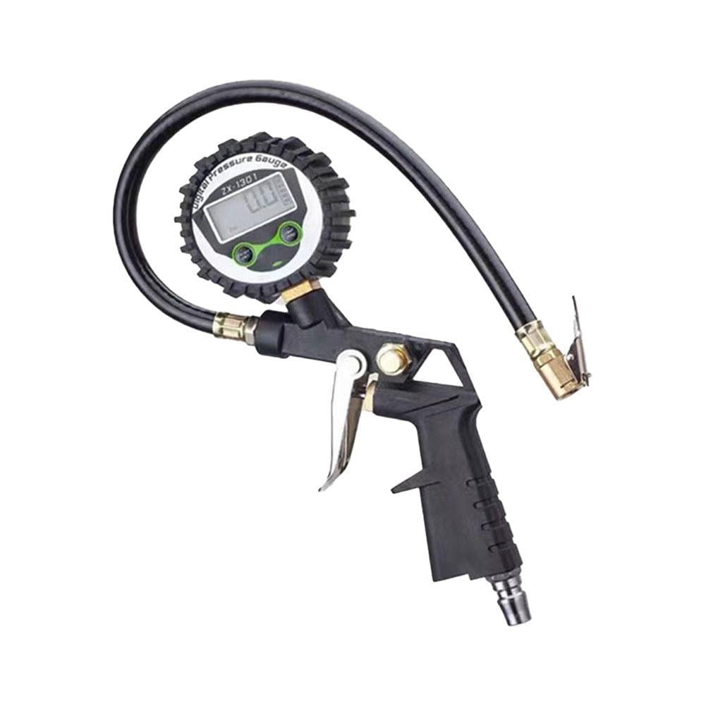 Tire Gauge Chuck Gun, Pressure Checker Digital Display High Precision ...