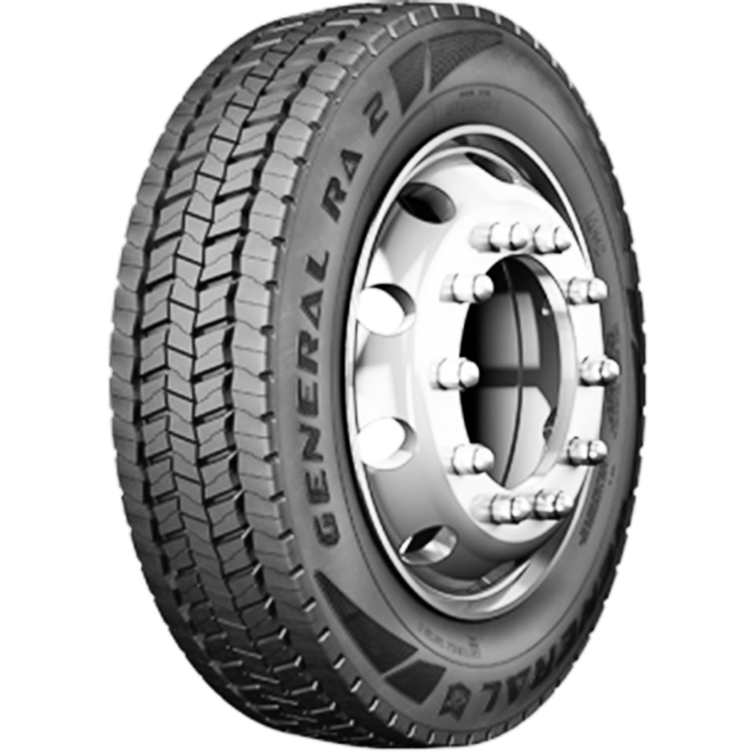 Tire General RA 2 225/70R19.5 Load G 14 Ply All Position Commercial - Walmart.com