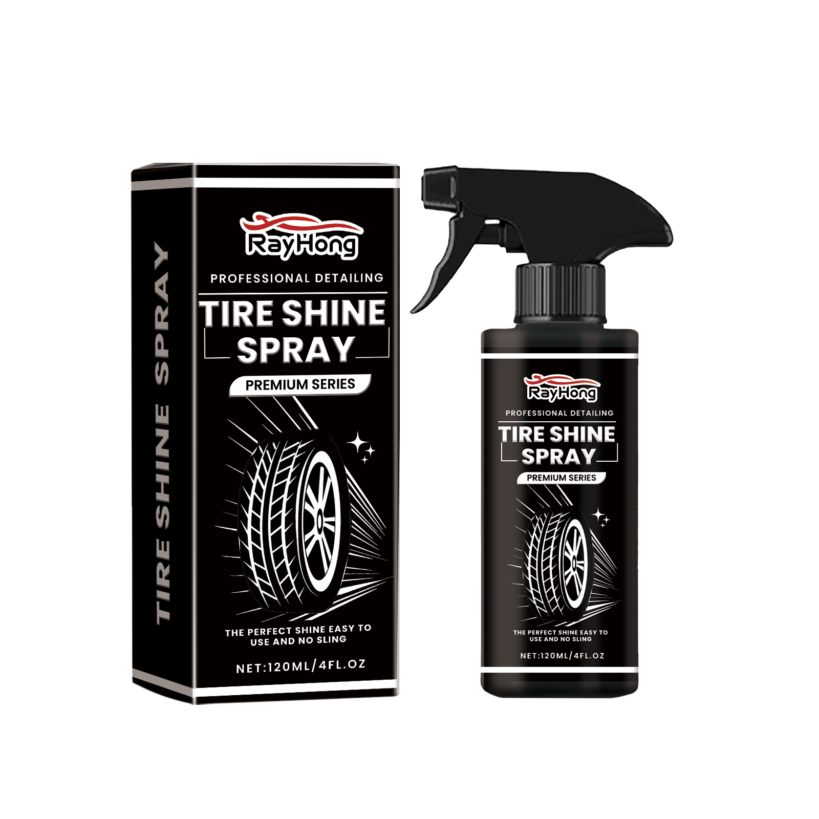 Tire Gloss Spray Wheel Tire Gloss Maintenance Clean Polishing Coating ...