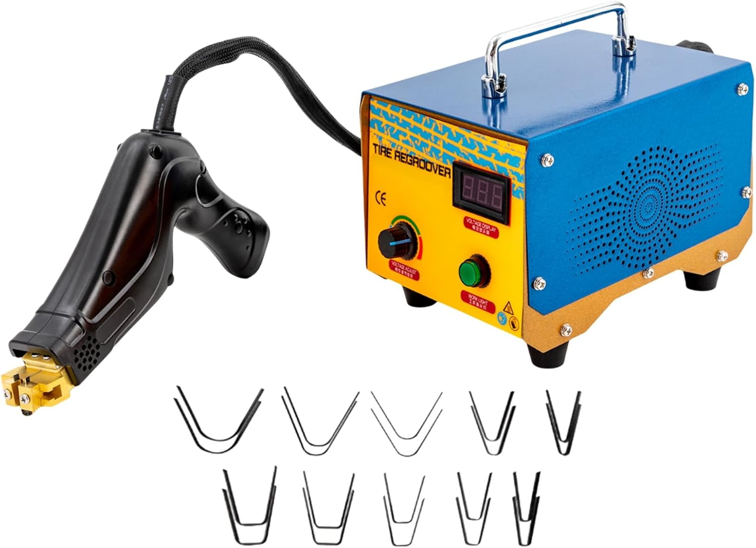Tire Groover Machine 1000W Tire Grooving Tool with 20 U/V-Shaped Blades ...