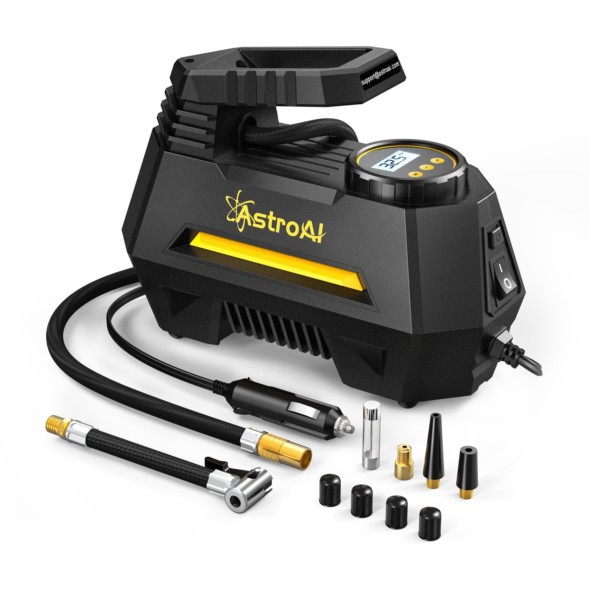 AstroAI 12V DC 100psi Tire Inflator, Portable Air Compressor with Auto ...