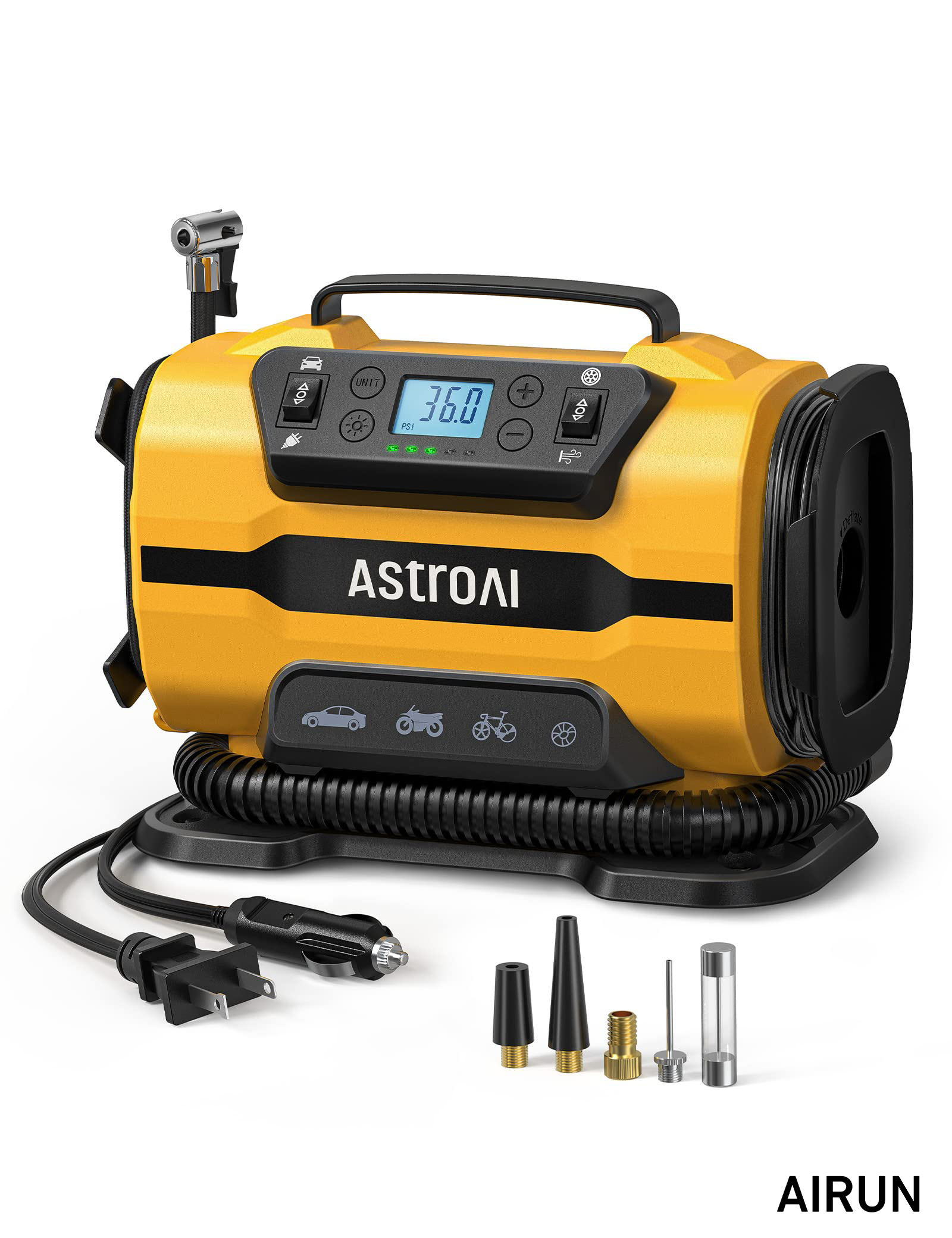 Slime All-Purpose Portable Electric 12V Dual Tire Inflation Pump/Raft ...