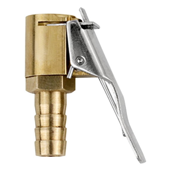 Tire Inflator Adapter, Brass Air Chuck with Locking Clip for Compressor ...