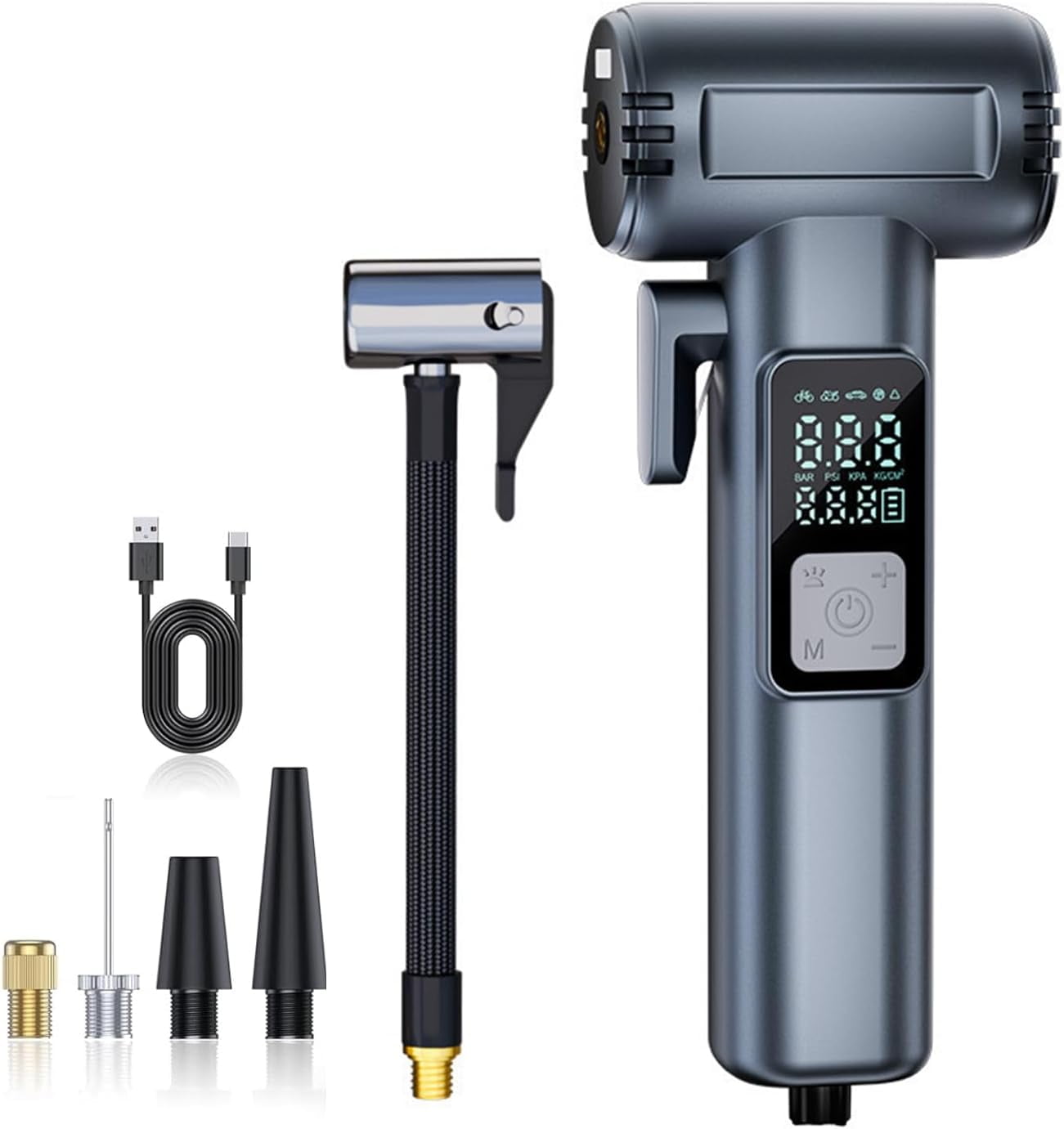Tire Inflator, Air Compressor, Auto Air Pump,Smart Electric Pump ...