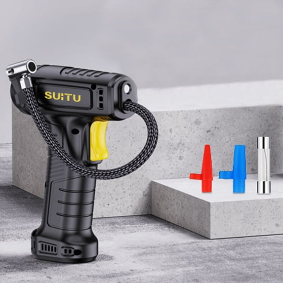 Tire Inflator, Car Tire Pump with Rechargeable Lithium Battery, Digital ...