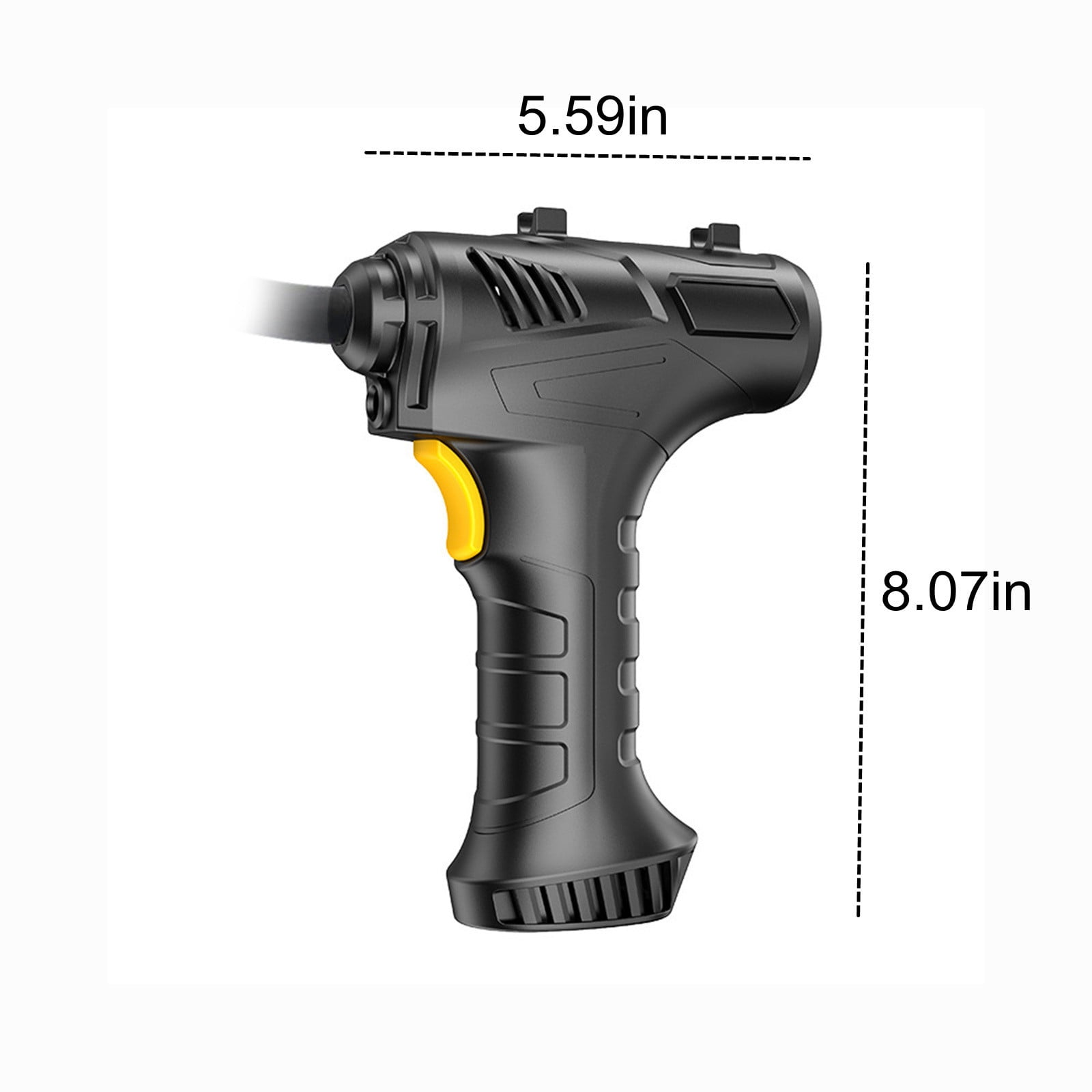 Tire Inflator Compressor Rechargeable Battery Powered Portable Handheld ...