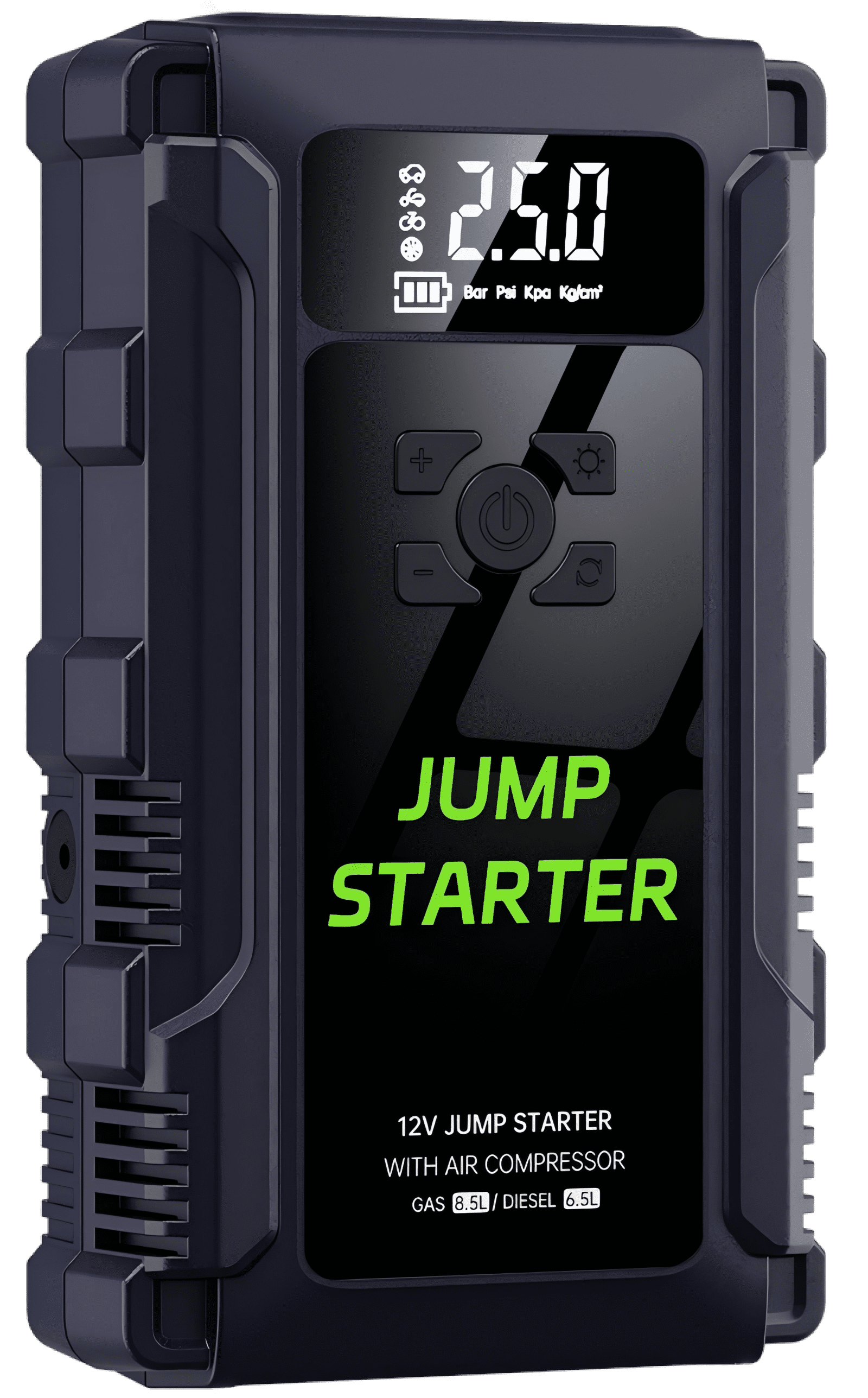 Tire Inflator with Digital Tire Pressure Gauge, Portable One Click ...