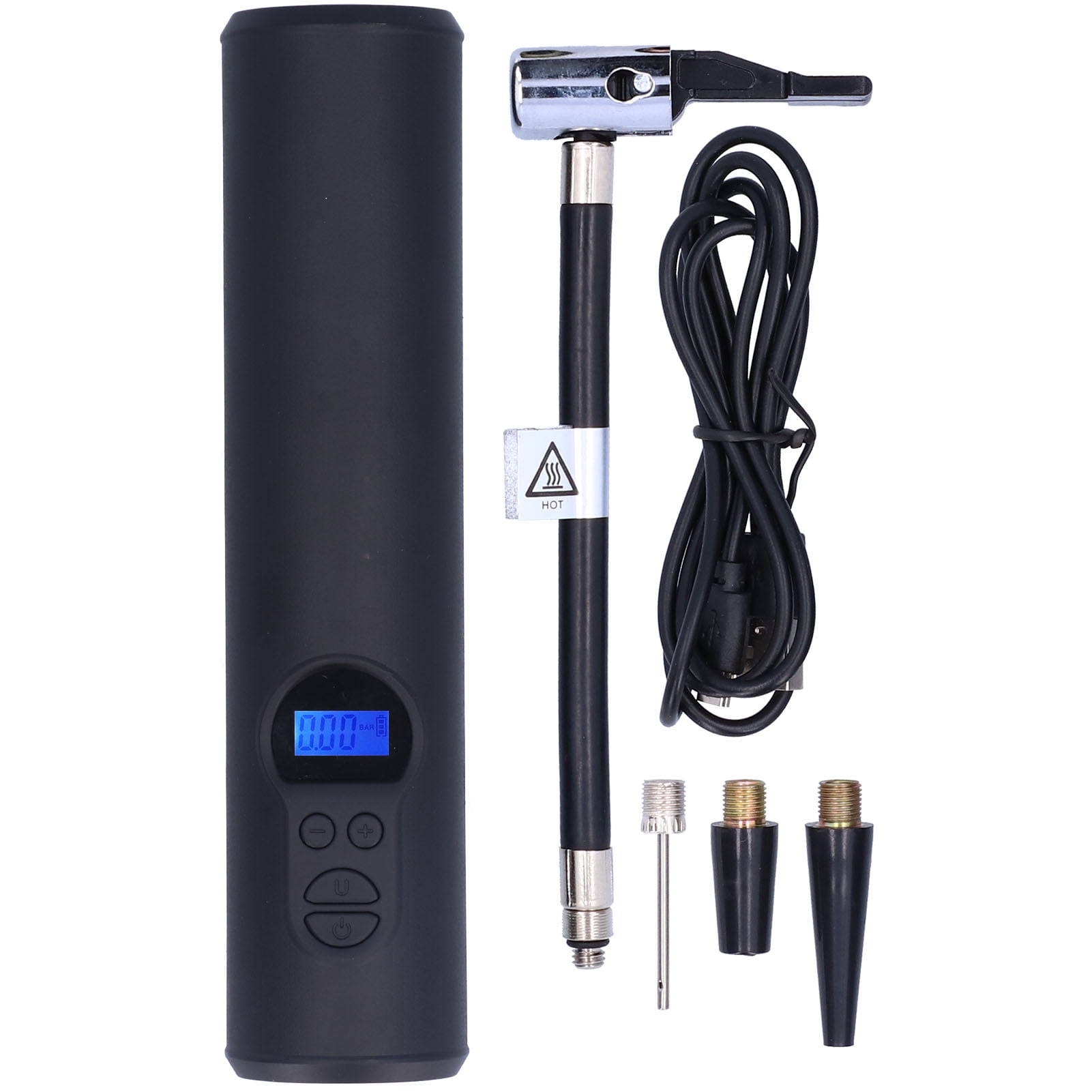 Tire Inflator Hand Held Wireless LCD Cordless Inflatable Pump Portable ...