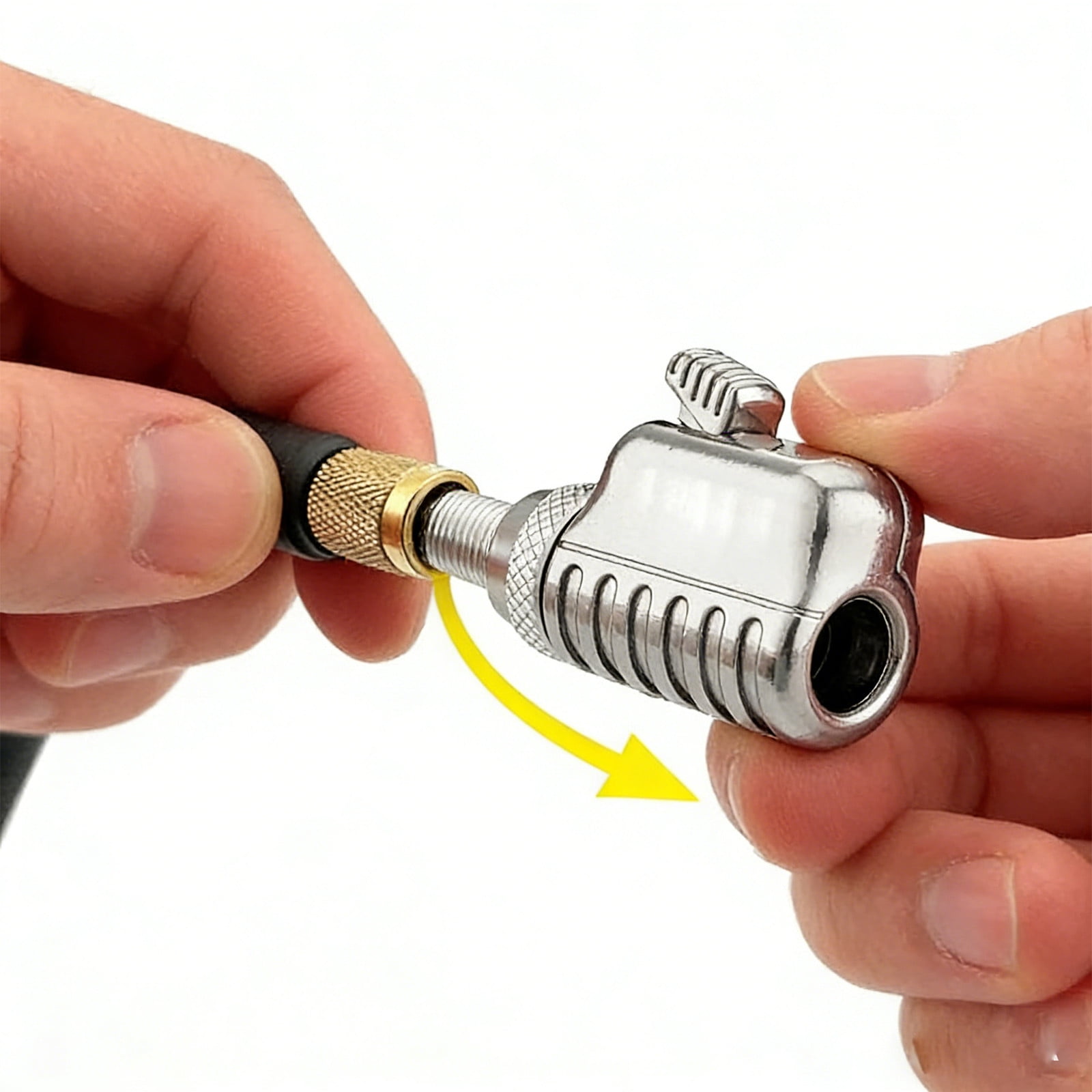Tire Inflator Hose Extension,304 Stainless Steel Self Locking Nozzle ...