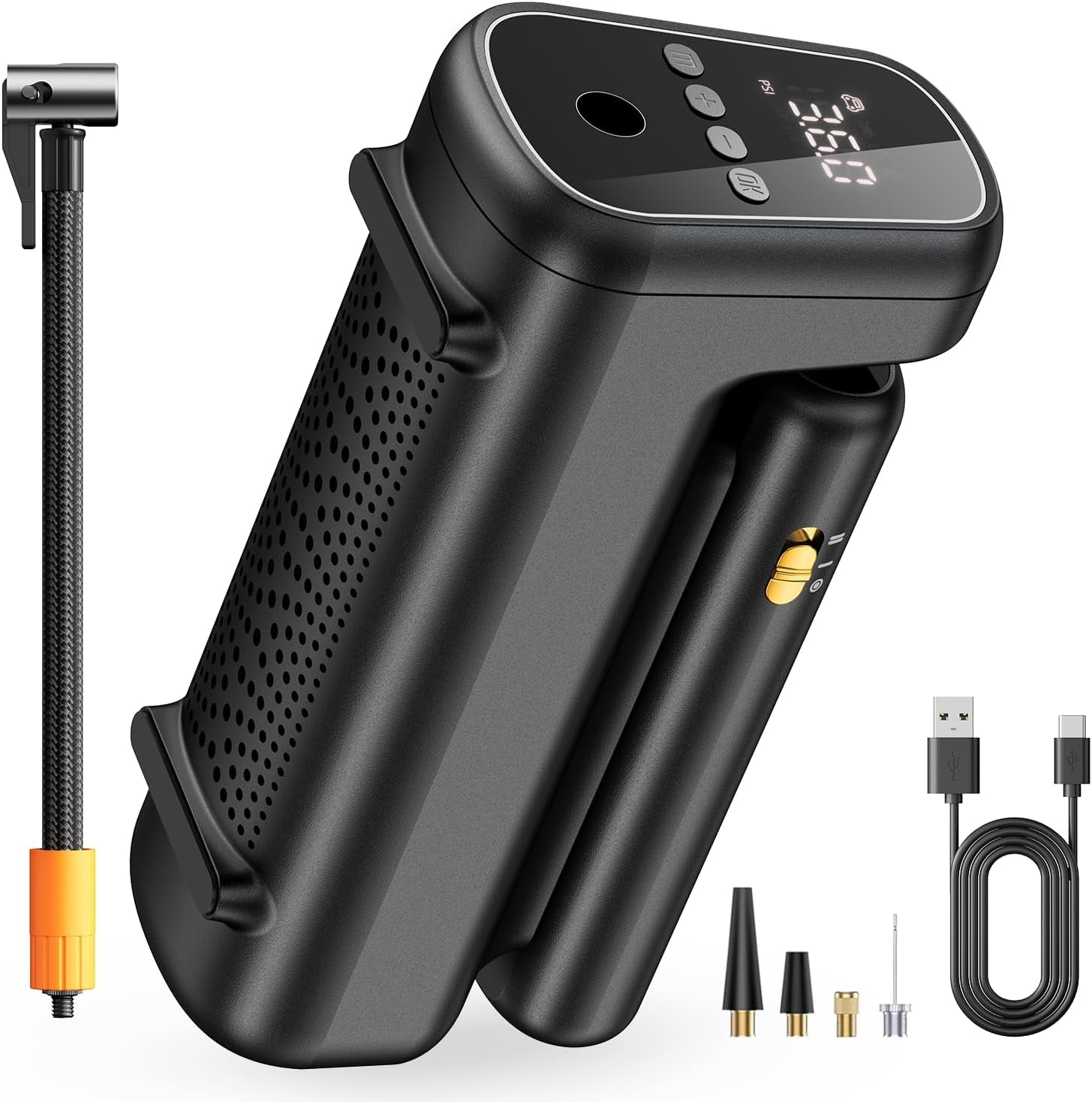 Tire Inflator Portable Air Compressor 150 PSI Cordless Air Pump with ...