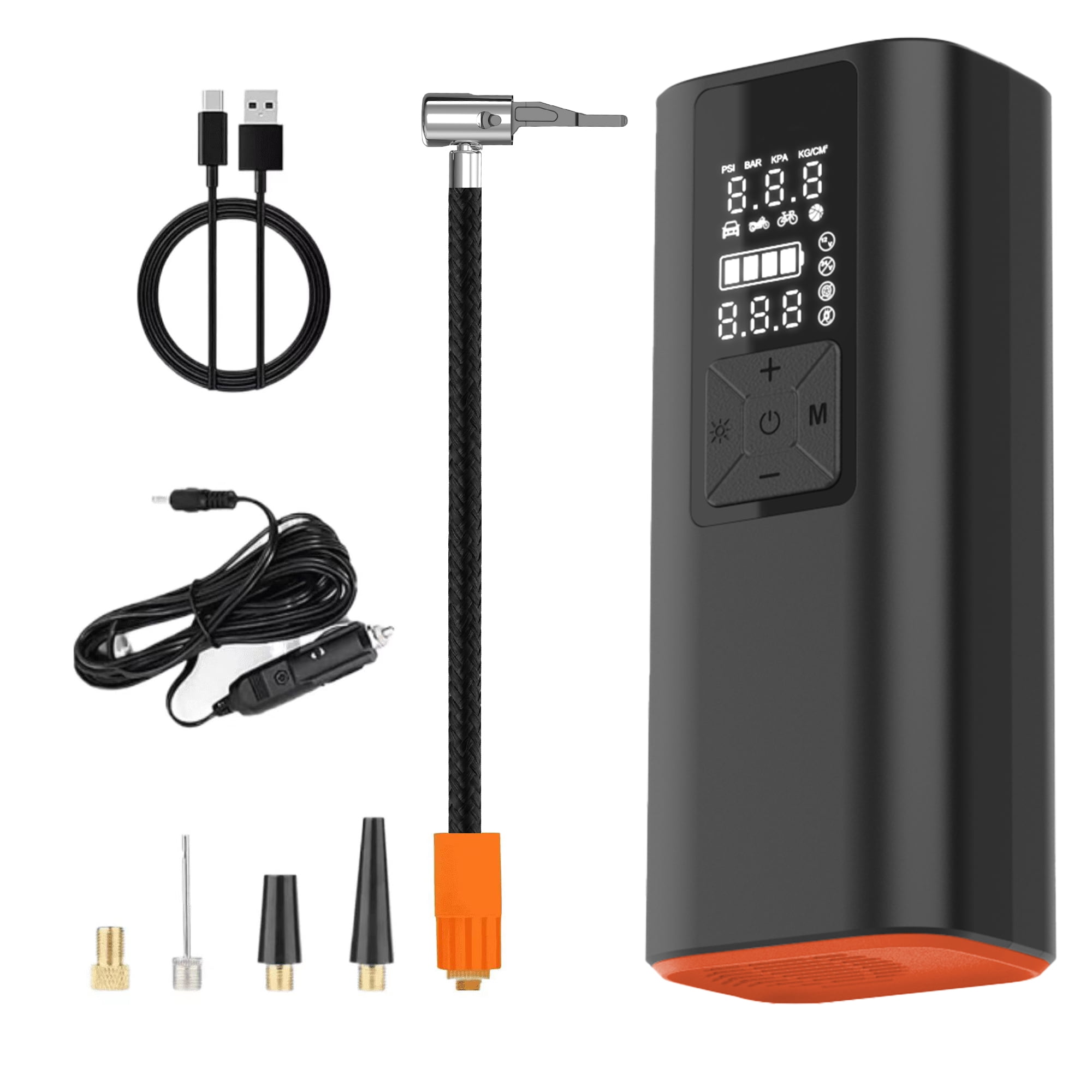 Tire Inflator Portable Air Compressor 150 PSI Cordless Air Pump with ...