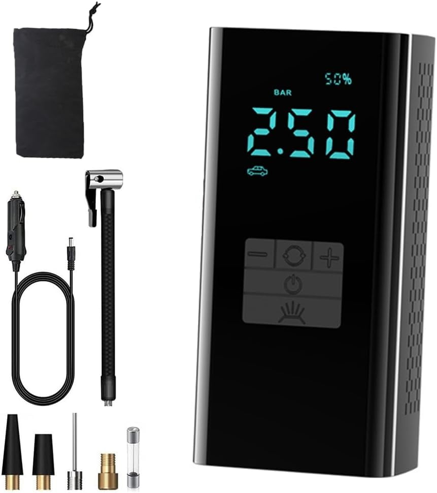 Tire Inflator Portable Air Compressor,150 PSI Cordless Air Pump For Car ...