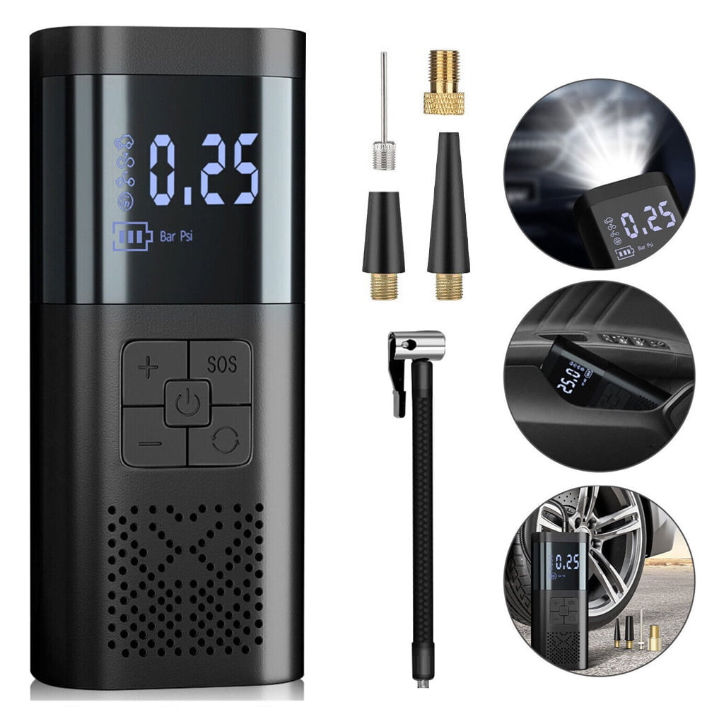 Tire Inflator Portable Air Compressor - 150PSI & 6000mAh Portable Air ...