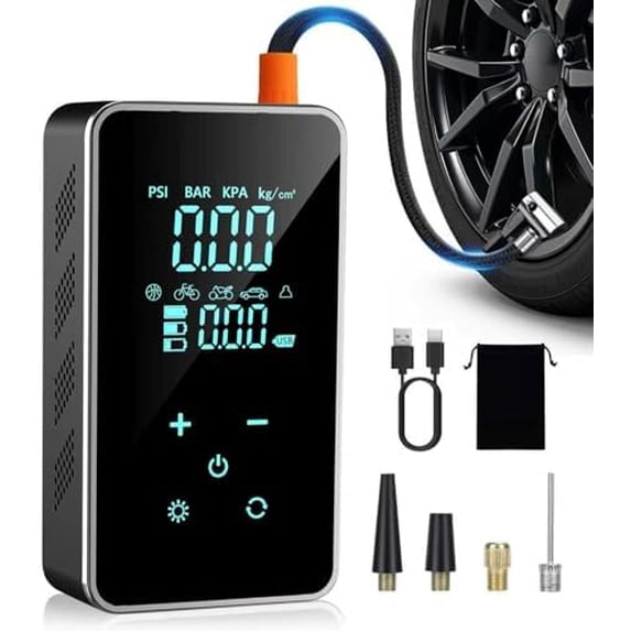 Tire Inflator Portable Air Compressor-150PSI Air Pump for Car, Bike ...