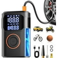 Tire Inflator Portable Air Compressor-150PSI Tire Air Pump, 5X Faster ...
