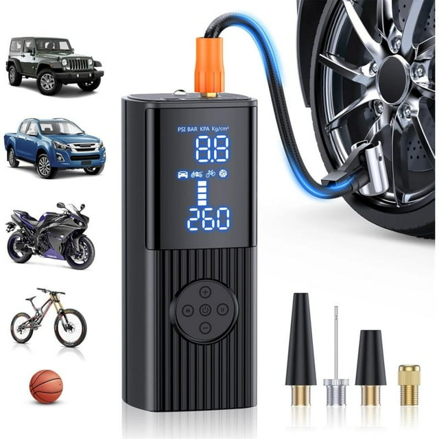 Tire Inflator Portable Air Compressor-180PSI & 20000mAh Portable Air ...