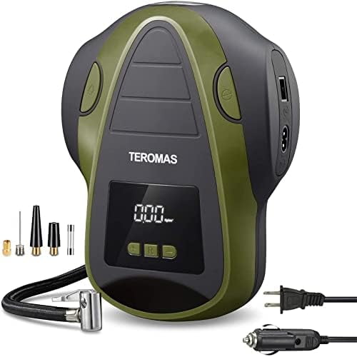 Tire Inflator Portable Air Compressor, Air Pump DC/AC for Car Tires 12V ...