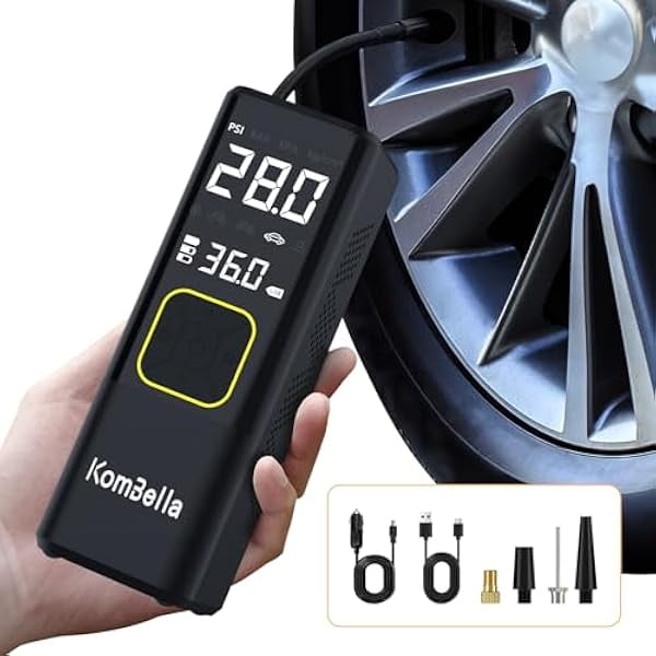 Tire Inflator Portable Air Compressor for Car, 2X Faster Inflation with ...