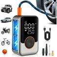 Tire Inflator Portable Air Compressor Cordless, 150 PSI Car Tires Air Pump, Mini Electric Bike ...