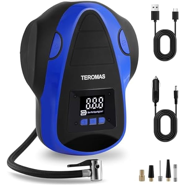 Tire Inflator Portable Air Compressor, Cordless Air Pump for Car Tires ...