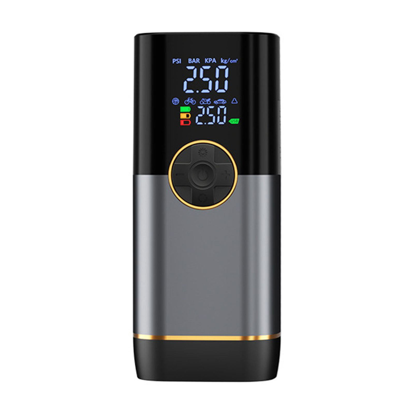 Tire Inflator Portable Air Compressor, Cordless Tire Air Pump with LED ...