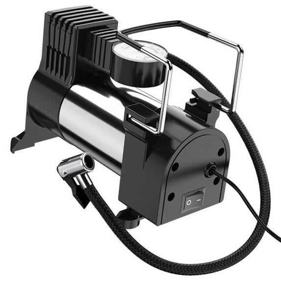 Tire Inflator Pump, Compact Car Tyre Inflator, Fast Inflate + LED Light ...