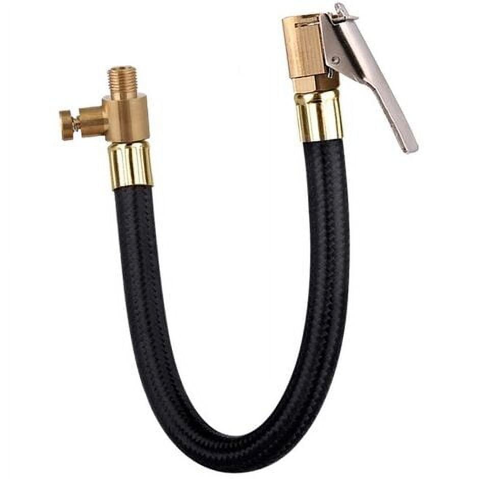Tire Inflator Pump Hose, 60CM Valve Air Rubber Hose Car Tire Chuck with ...