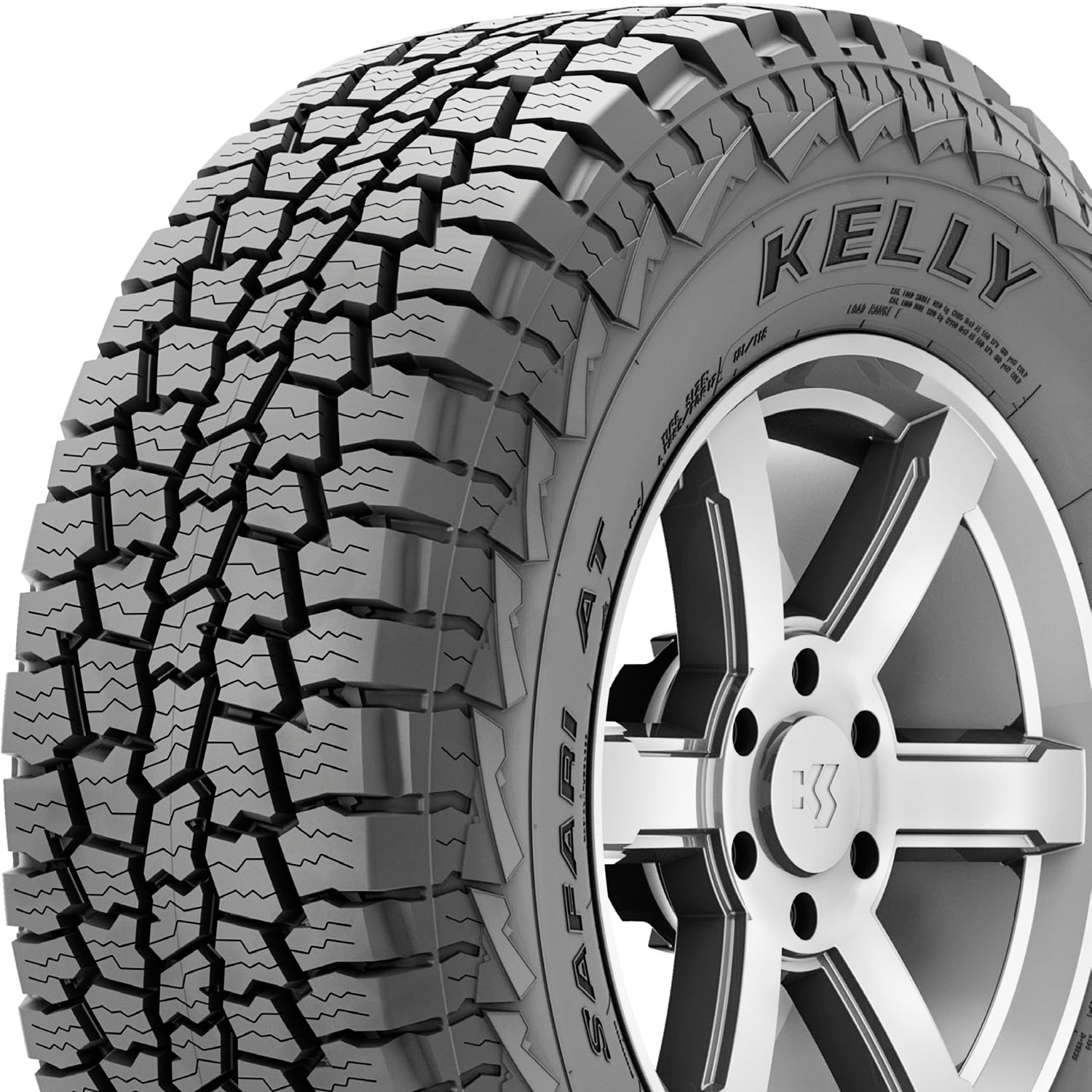 Kelly Safari A/T 285/70R17 121/118S E 10 Ply All Terrain Light Truck Tire - Walmart.com