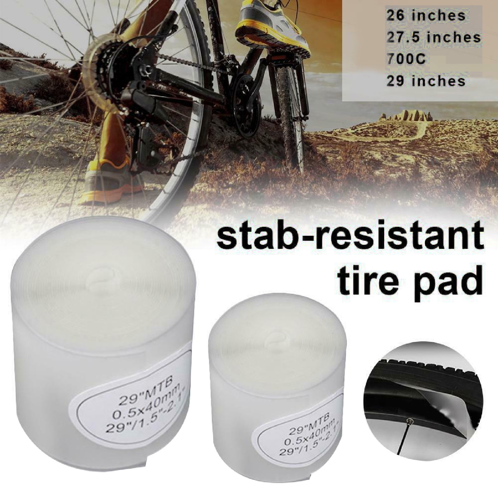 Tire Liners Anti-Puncture Toughness Bike Tire Protector Inch Bicycle ...