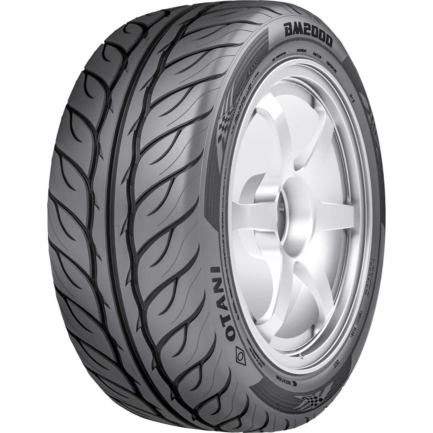 Otani BM2000 215/45R17 91W XL High Performance Summer Racing Tire ...