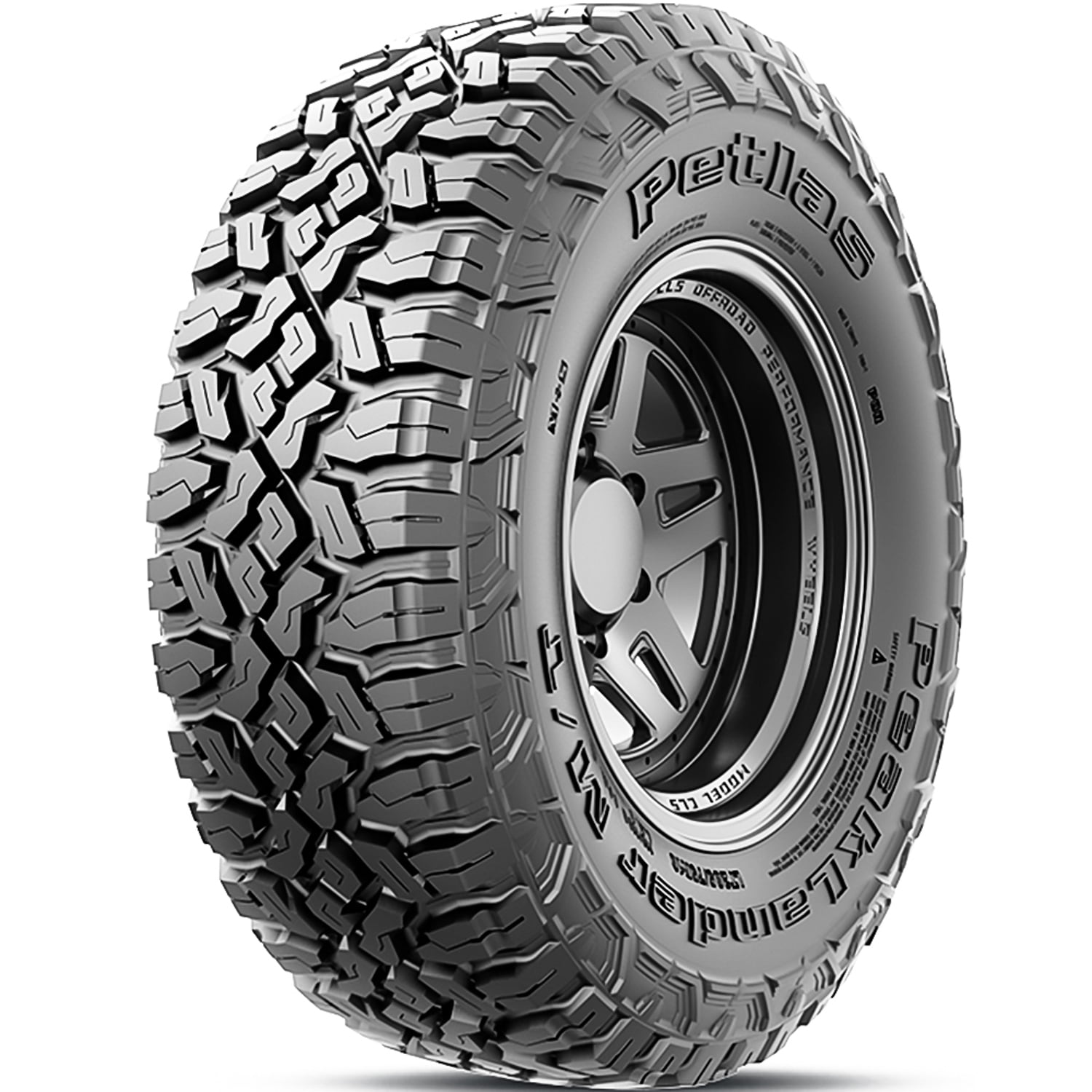 Petlas Peaklander M/T 35X12.50R20 121Q E 10 Ply mud Light Truck Tire ...