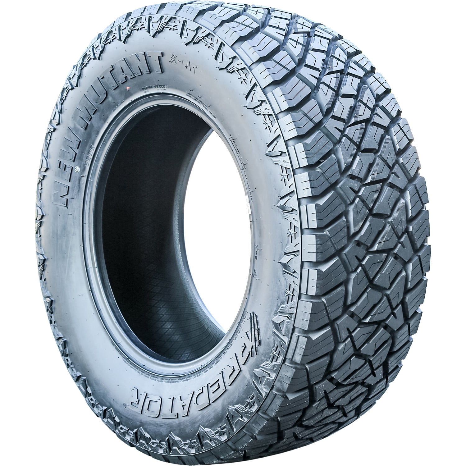 Tire Predator New Mutant X-AT LT 37X12.50R20 Load F 12 Ply AT A/T All ...