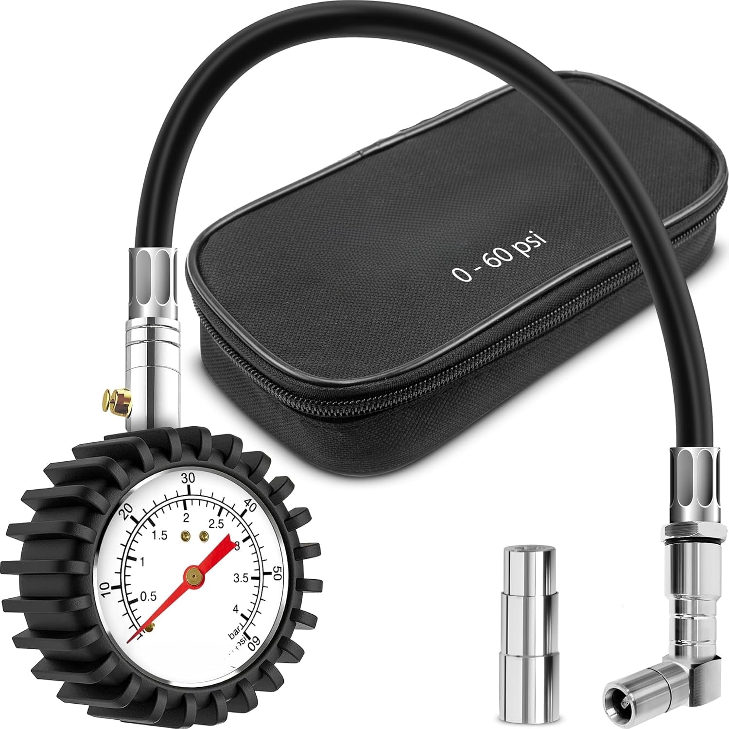 Tire Pressure Gauge for Cars (0-60 PSI, ANSI Certified) Premium Air ...