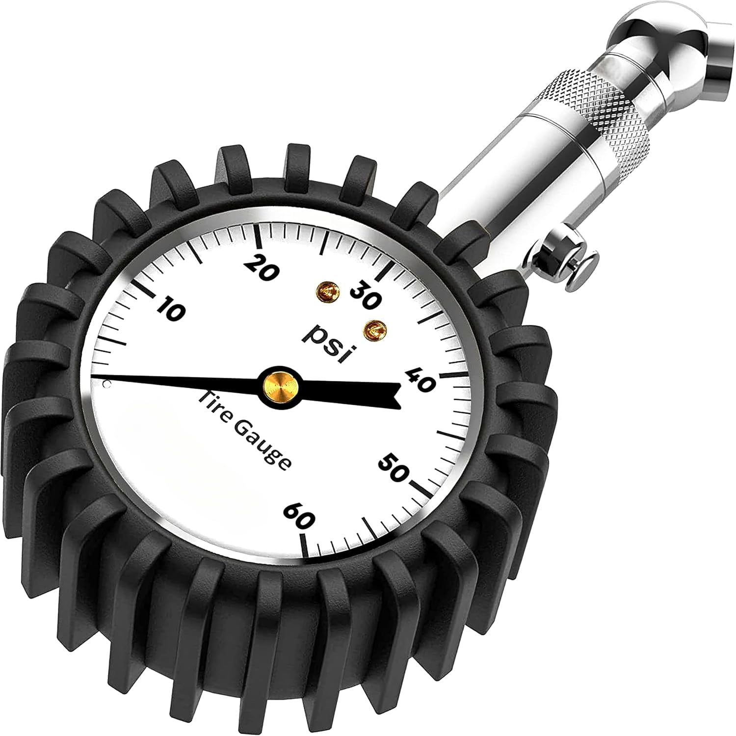 Tire Pressure Gauge for Cars (0-60 PSI, ANSI Certified) Premium Air ...