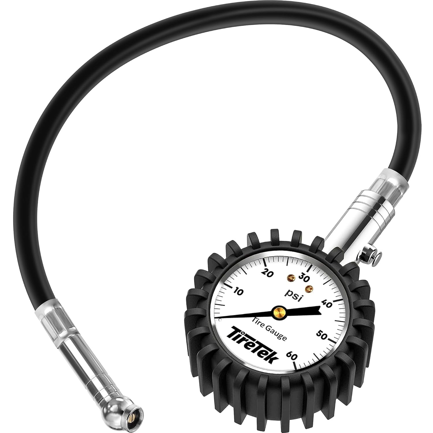 Tire Pressure Gauge for Cars (0-60 PSI, ANSI Certified) Premium Air ...