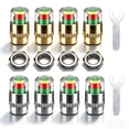 Tire Pressure Monitor Valve Stem Caps Set for Cars 3 Color Indicator ...